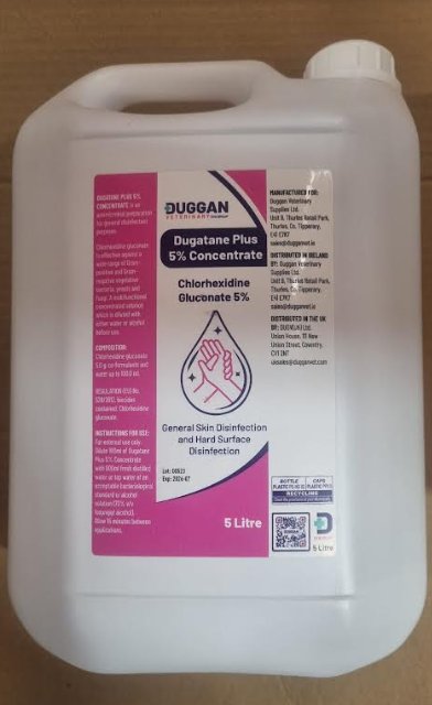 Dugatane Plus Scrub 5ltr (HiBitane PLUS 5% Concentrate) - Farm Vet Supplies