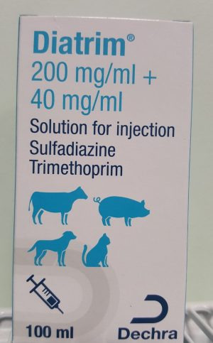 Diatrim 200 mg/ml + 40 mg/ml Solution for Injection for Cattle Pigs ...