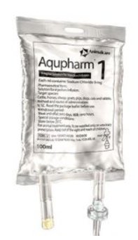 Aqupharm 1 Solution for injection (Saline), POM-V - Farm Vet Supplies