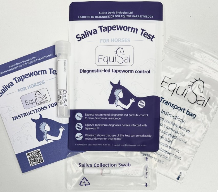 EquiSal Tapeworm saliva test kit - Farm Vet Supplies