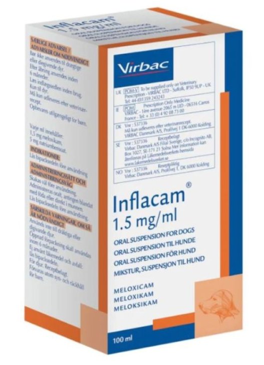 Inflacam 1.5mg/mL oral suspension for dogs - Farm Vet Supplies